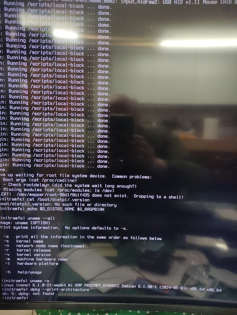 Latest update broke boot - Troubleshooting - DietPi Community Forum