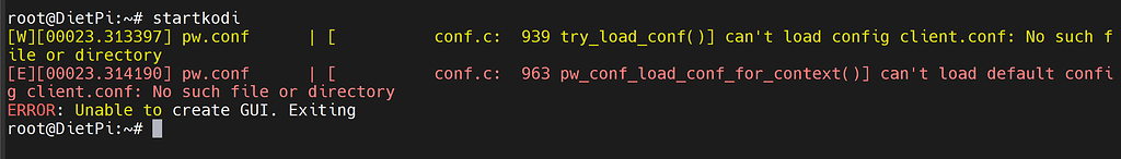 DietPi Kodi no gui x86 - Troubleshooting - DietPi Community Forum